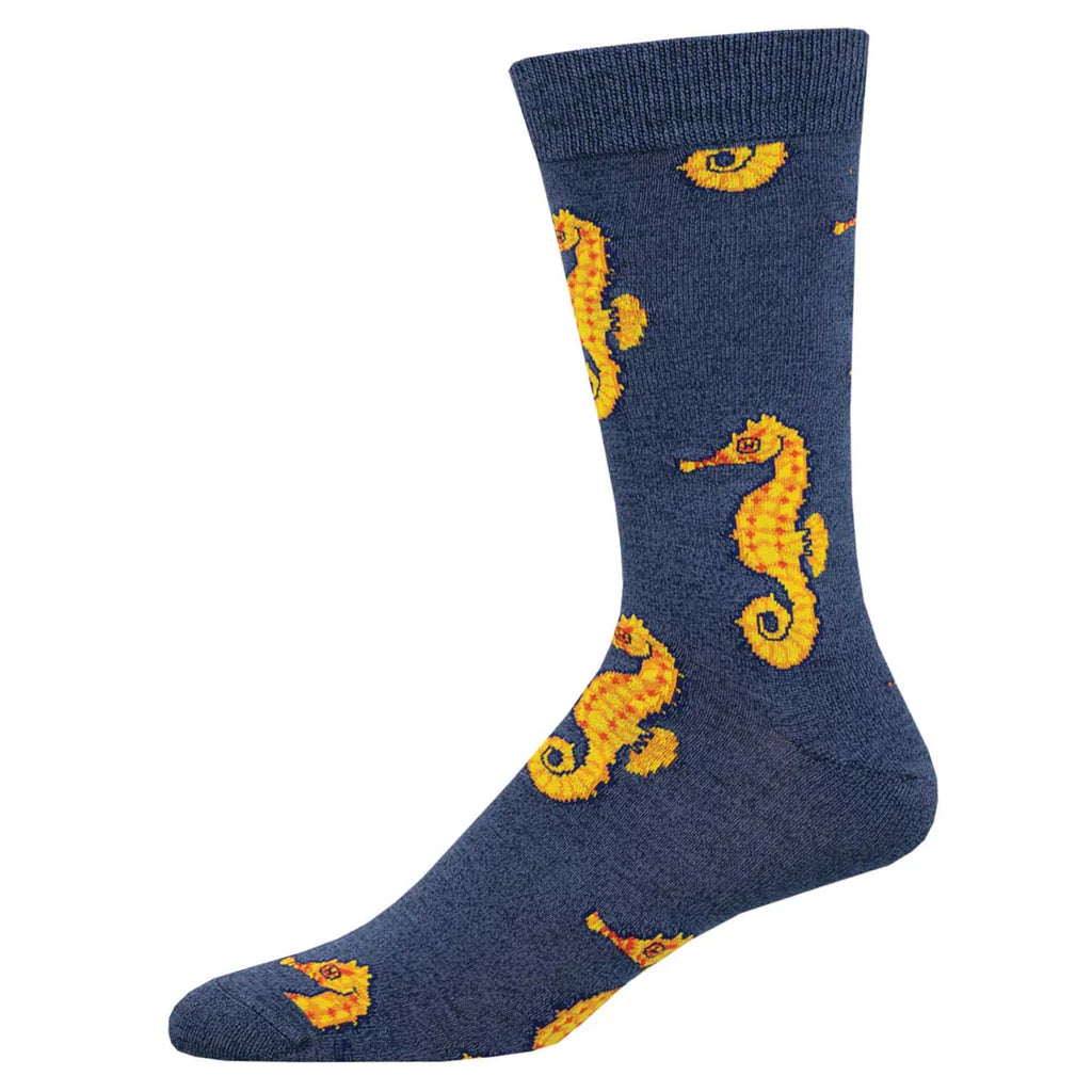 Men's Bamboo Regal Seahorse Socks – Socksmith Canada Inc.