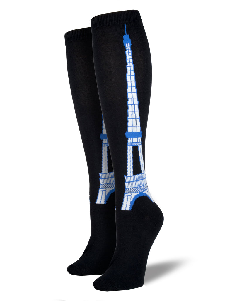 Ladies Eiffel Tower Knee High Socks – Socksmith Canada Inc.