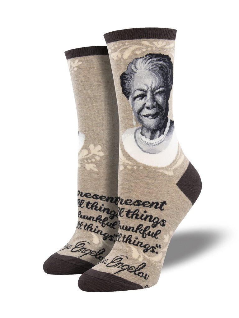 Ladies Maya Angelou Portrait Socks – Socksmith Canada Inc.